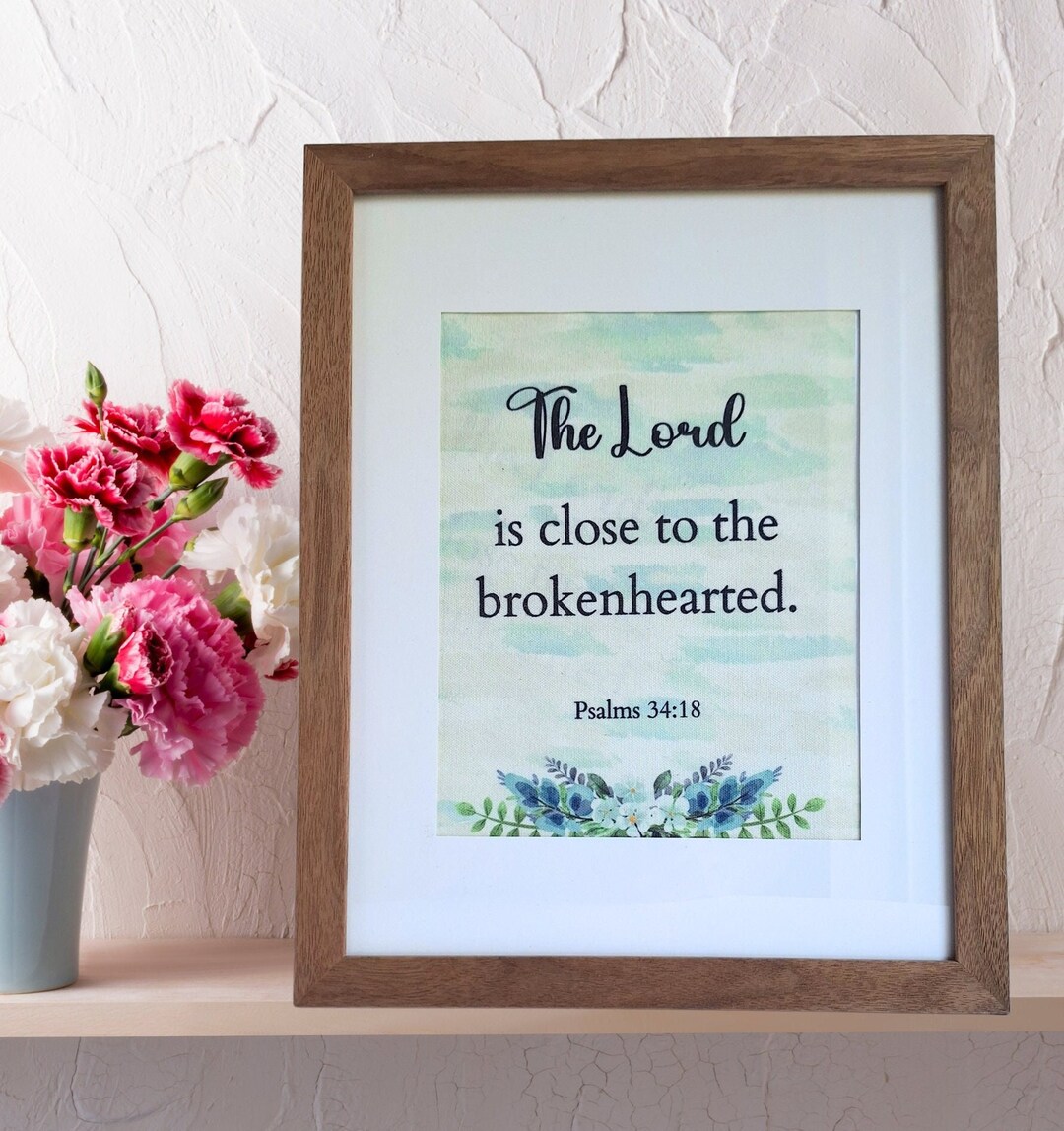 Christian Wall Art Framed Bible Canvas Art Modern Bible Verse Christian ...