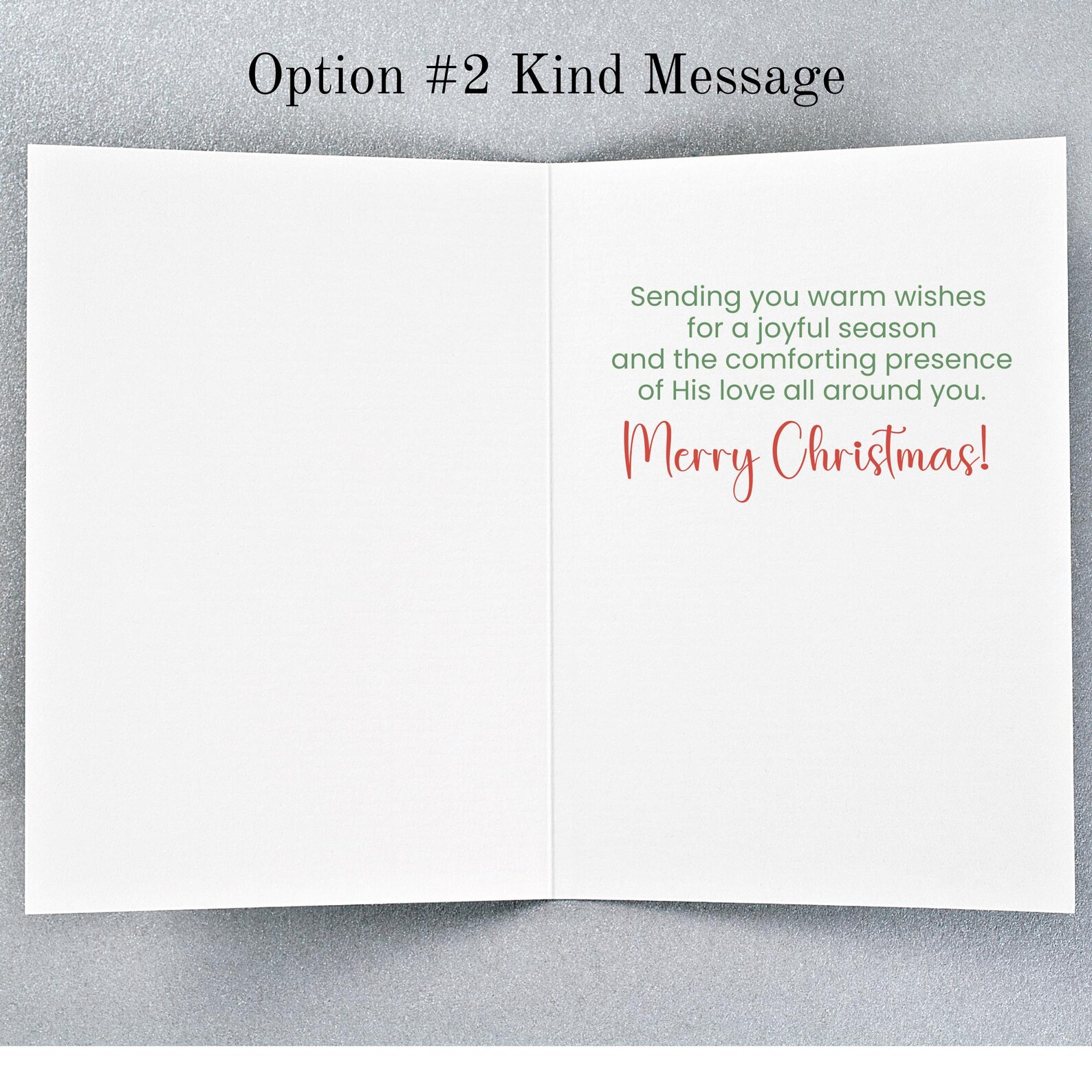 Religious Christmas Card for Family Personalized Faith-based Holiday ...