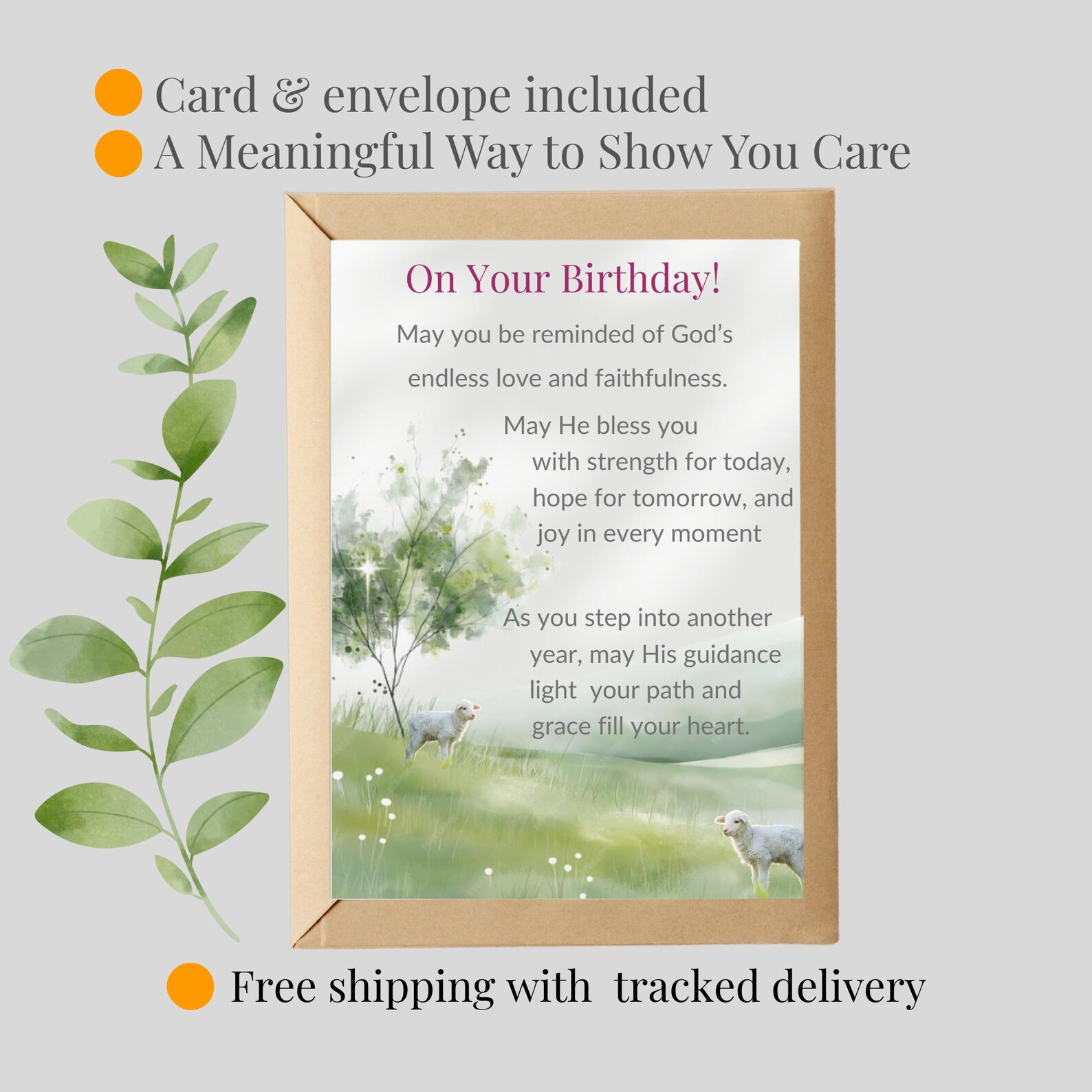 Christian Birthday Card for Men Religious Birthday Gift Faith Based ...