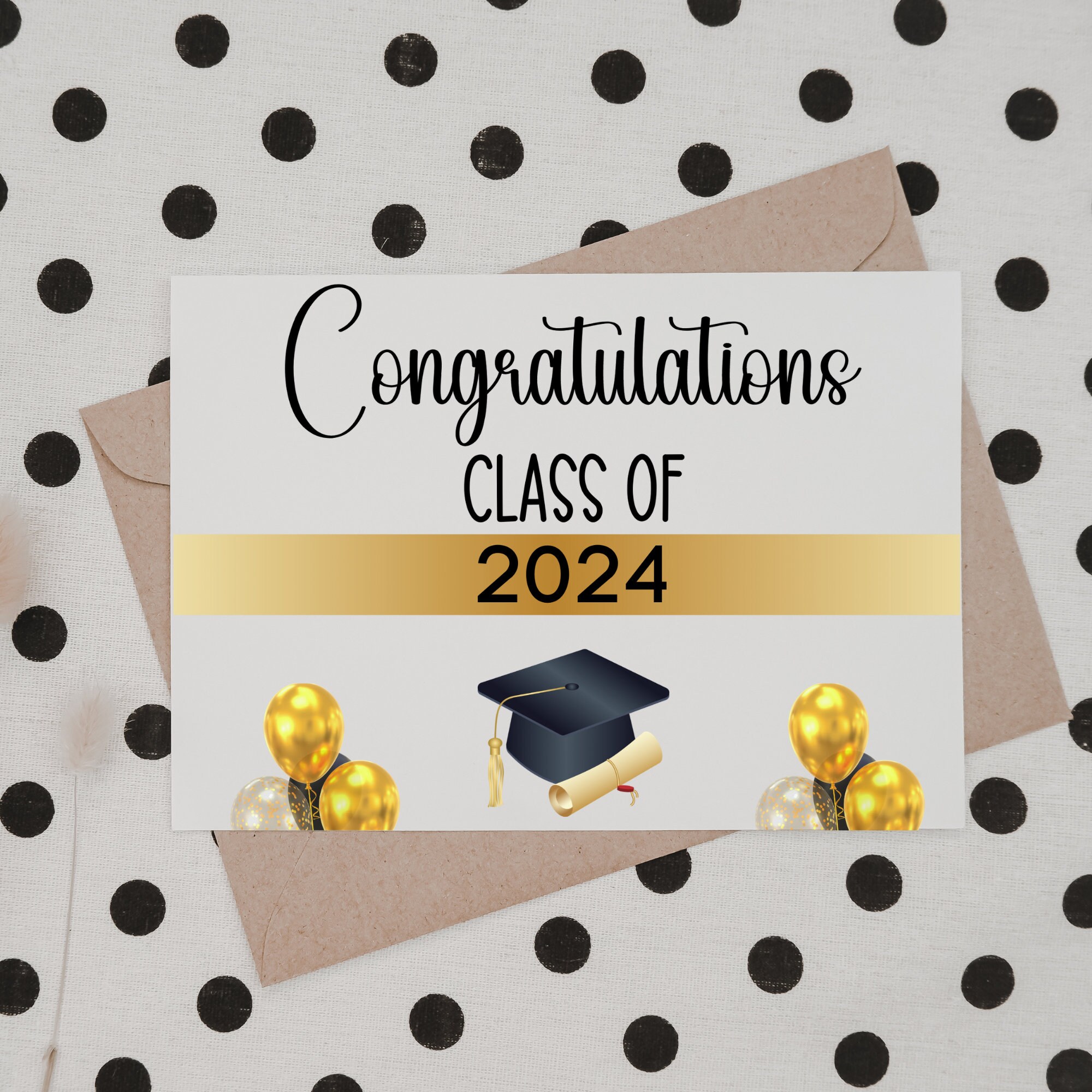 Class of 2024 Graduation Card Greeting Card for 2024 Graduate Senior ...
