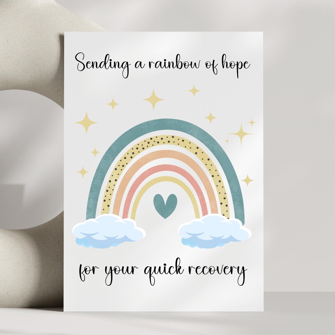 Get Well Soon Greeting Card Comfort Greeting Card Sentiment Handmade ...