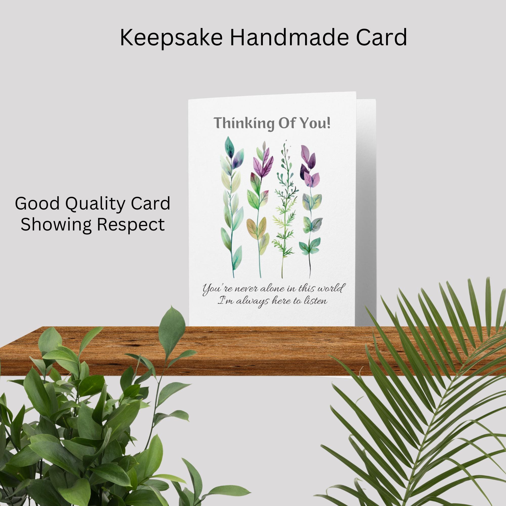 Thinking of You Greeting Card Supportive Card for Her You're Not Alone ...