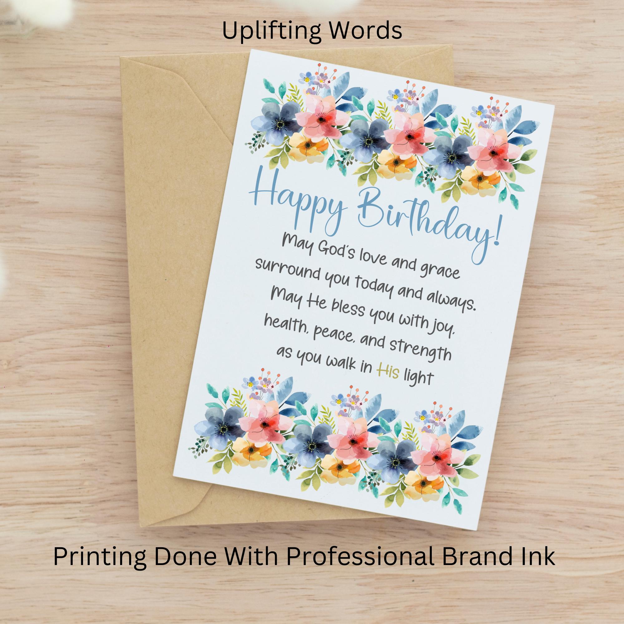 Christian Birthday Card Faith Based Birthday Card Bible Birthday Card ...