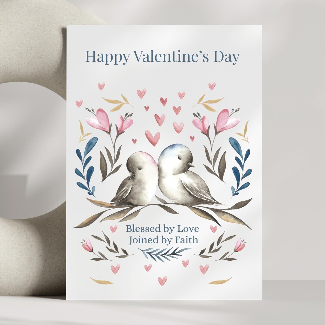Christian Valentine’s Day Card Faith Based Valentine Card for Couple ...