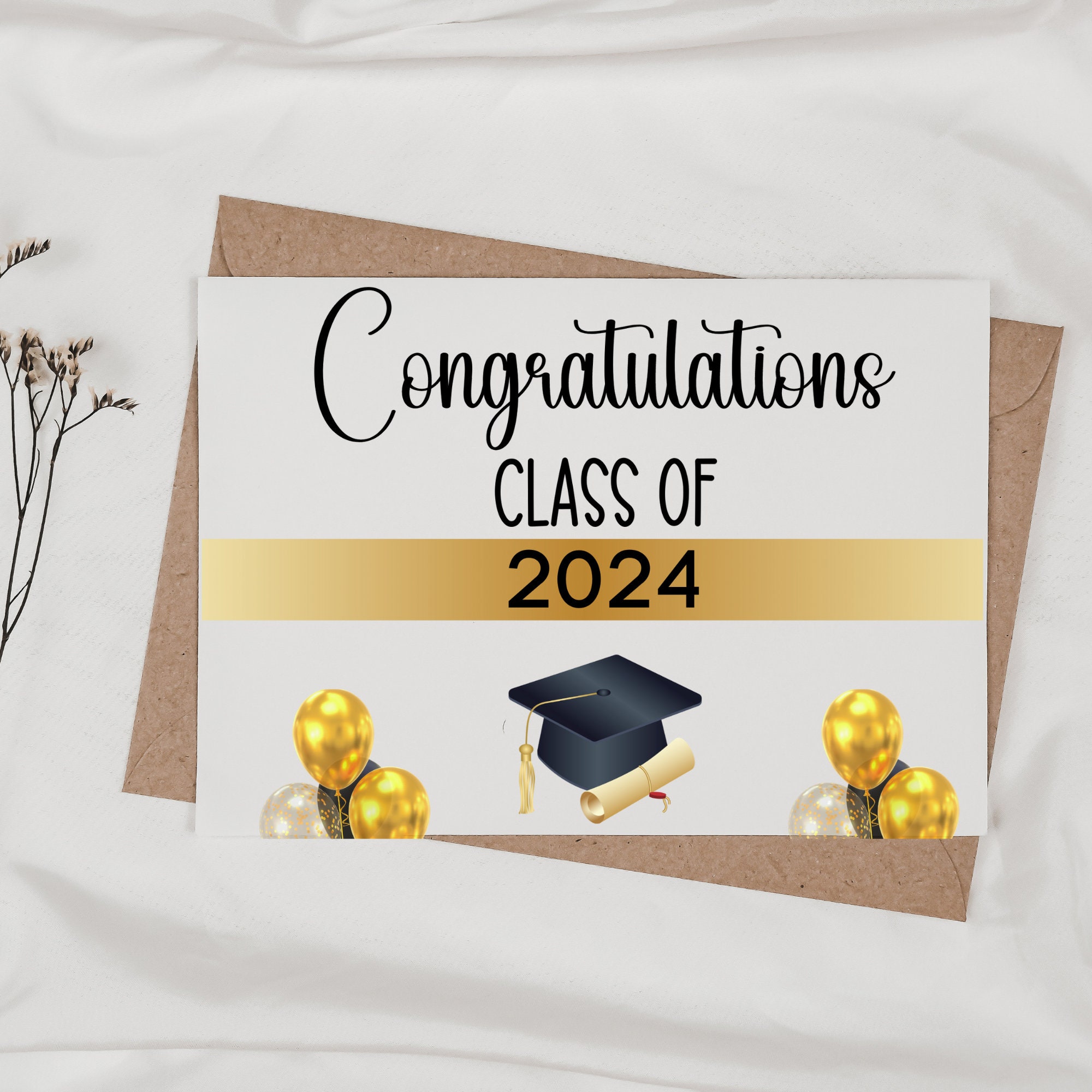 Class of 2024 Graduation Card Greeting Card for 2024 Graduate Senior ...