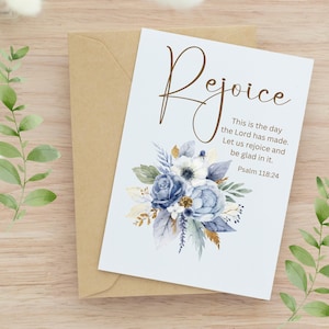 Christian Birthday Card Faith Based Birthday Card Bible Verse Card ...