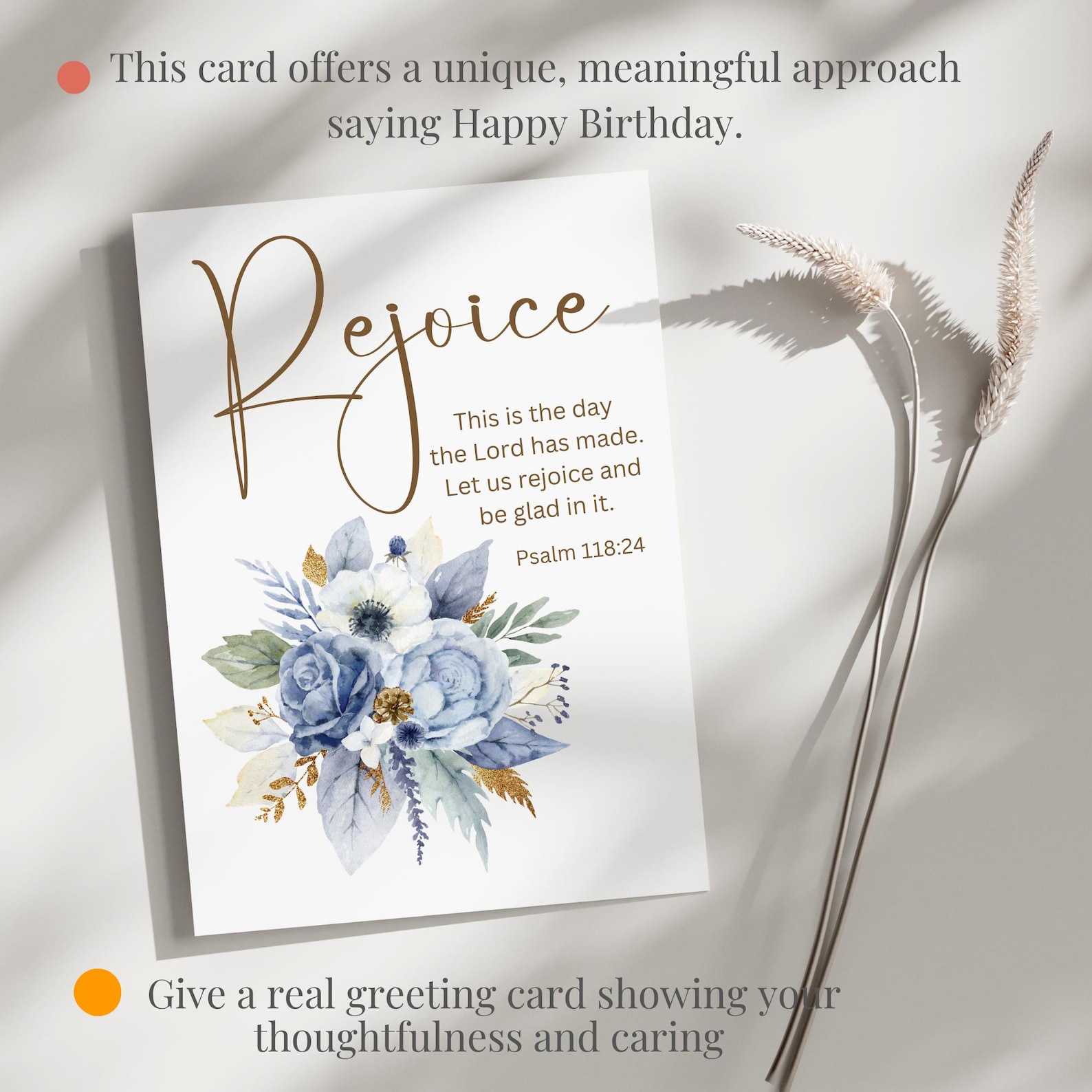 Christian Birthday Card Faith Based Birthday Card Bible Verse Card ...