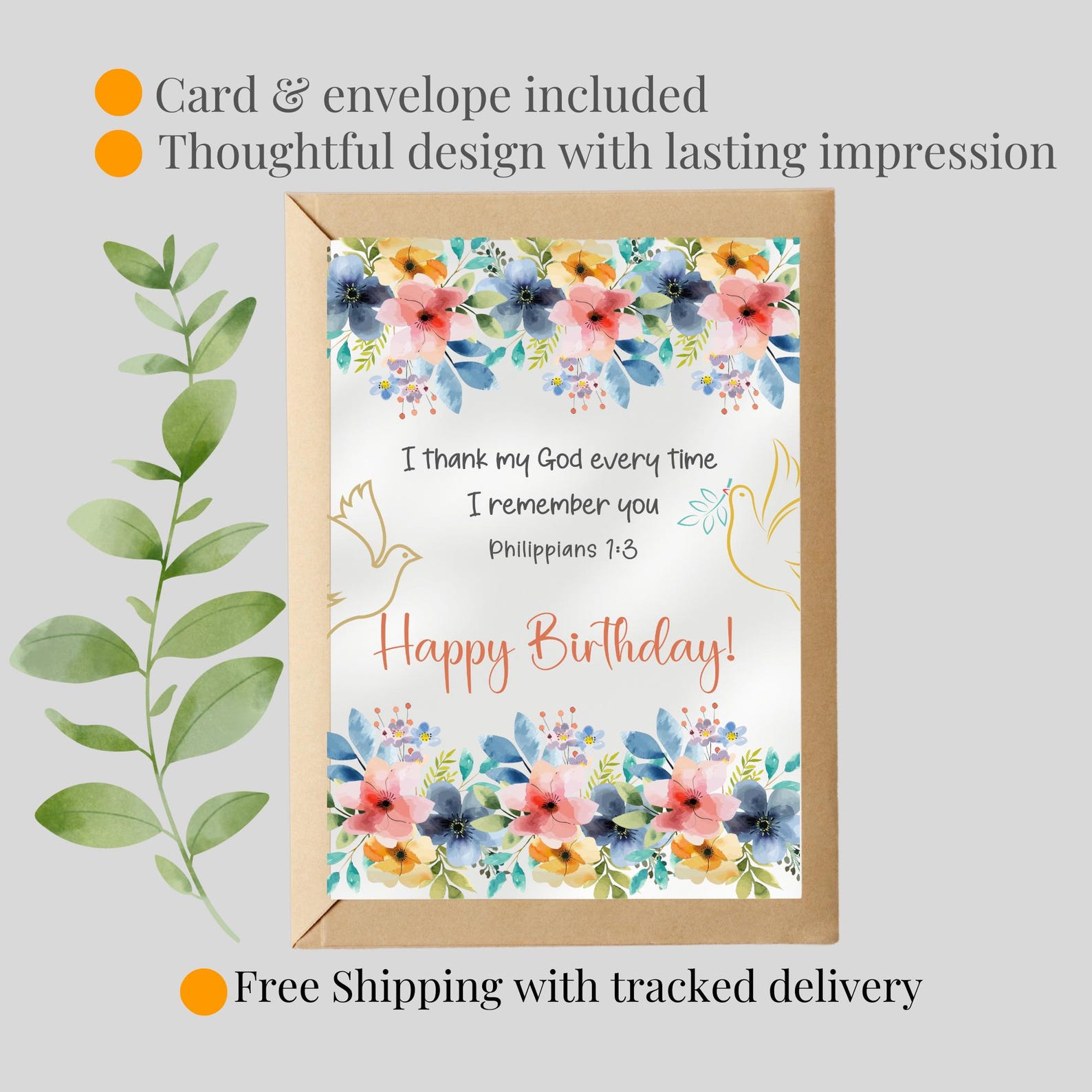 Christian Birthday Card Faith Based Birthday Card Bible Birthday Card ...