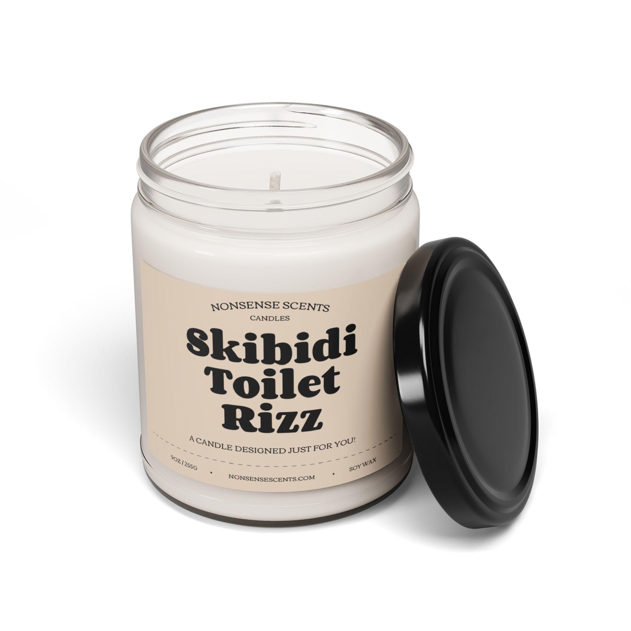 Skibidi Toilet Rizz Funny Brainrot Meme Gag Gift Scented Candle by ...