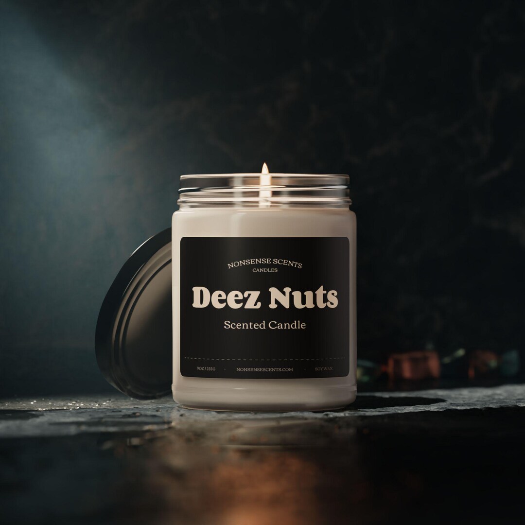 Deez Nuts Scented Candle - Funny Gag Gift Candle by Nonsense Scents - Etsy