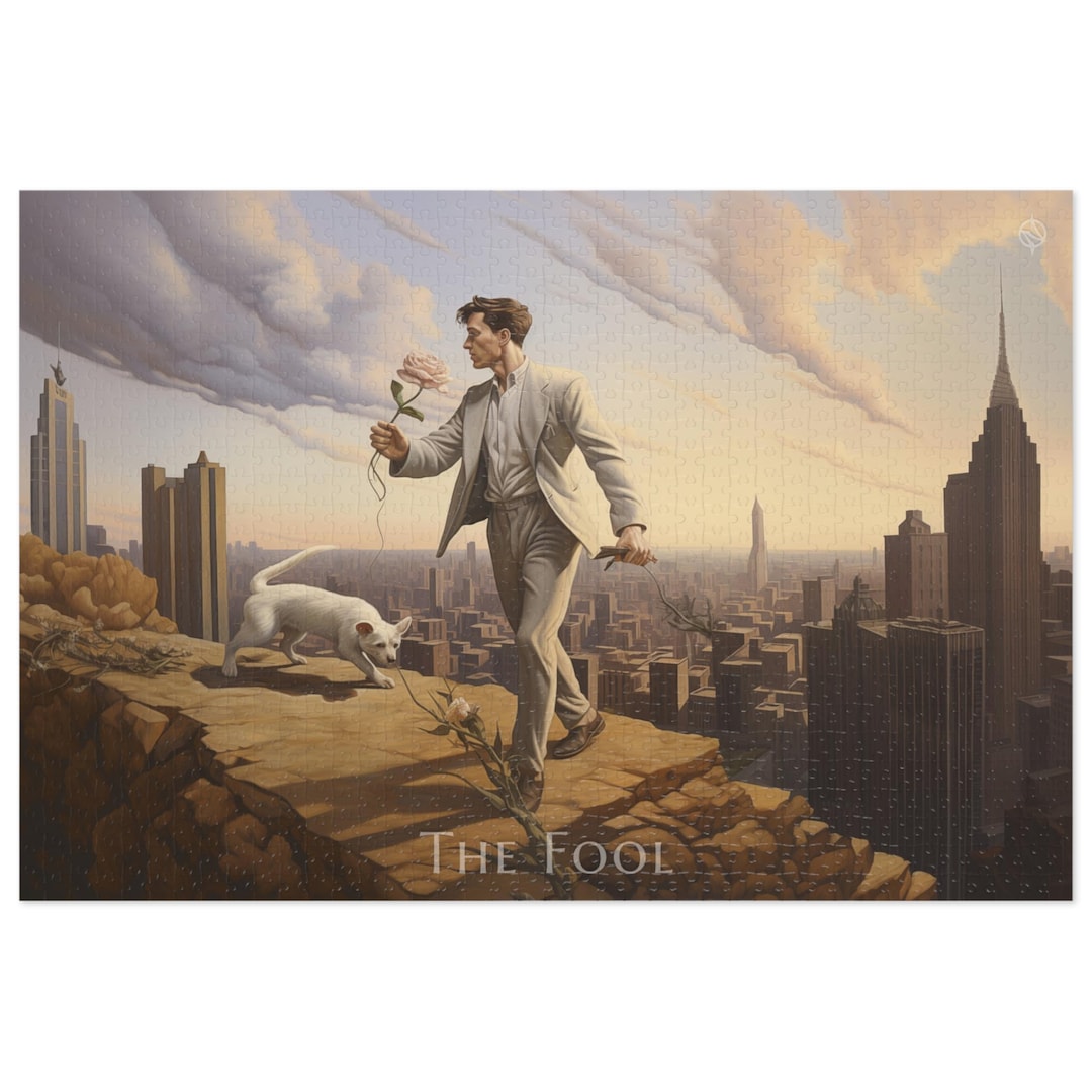 The Fool modern Jigsaw: 1000 Piece Major Arcana Tarot Puzzle ...