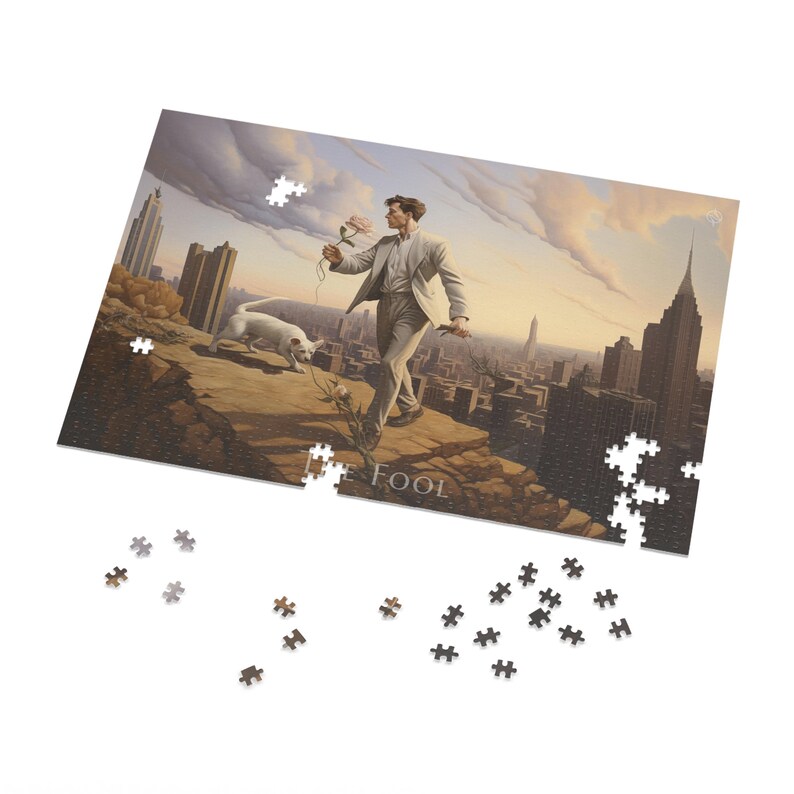 The Fool modern Jigsaw: 1000 Piece Major Arcana Tarot Puzzle ...