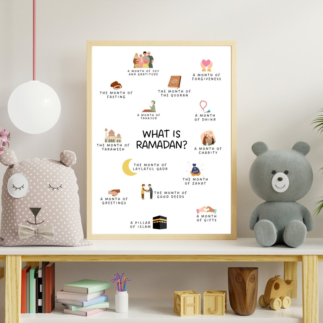 Ramadan Poster for Kids, Ramadan Print, Ramadan Gift, Ramadan Decor ...