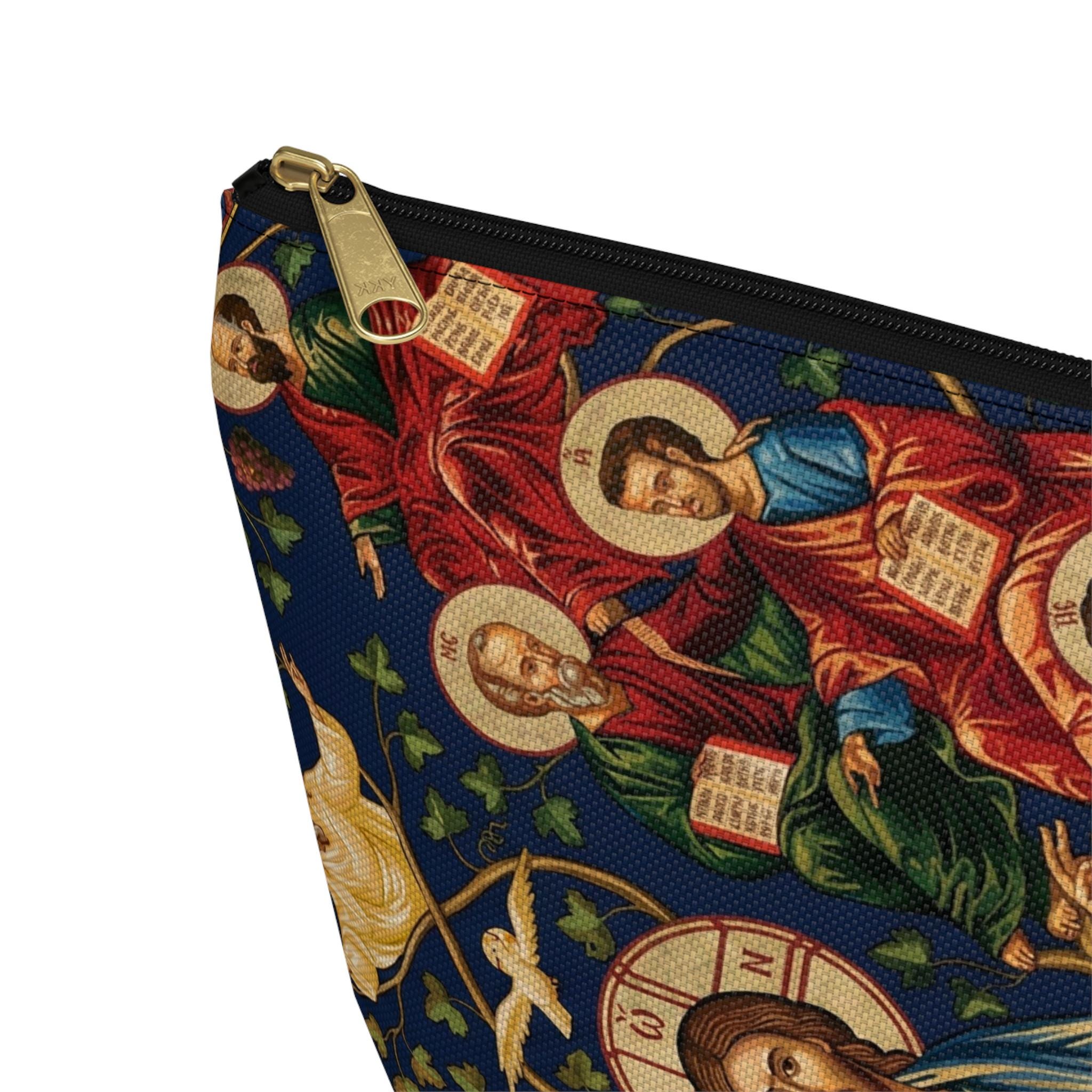 Jesus Christ True Vine Icon Pouch, Byzantine Art Rosary Bag - Etsy