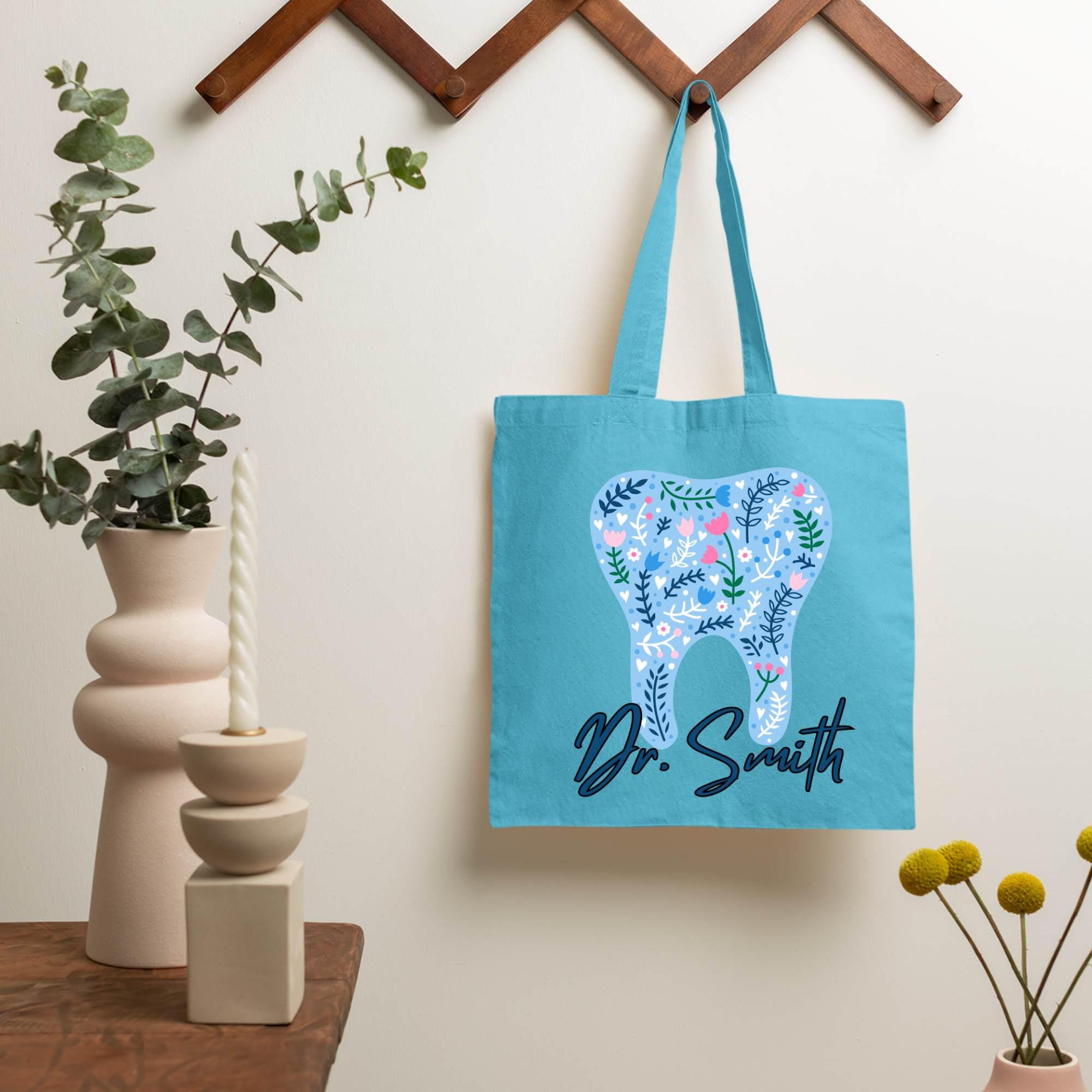 Personalized Dental Tote Bag: Dentist, Hygienist, or Assistant Gift - Etsy
