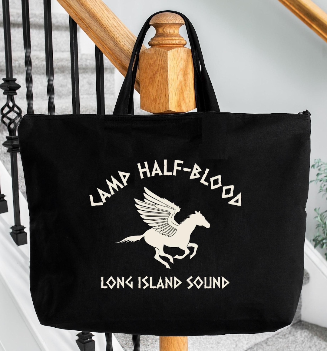 Camp Half-blood Tote Bag: Percy Jackson Pegasus Merch - Etsy