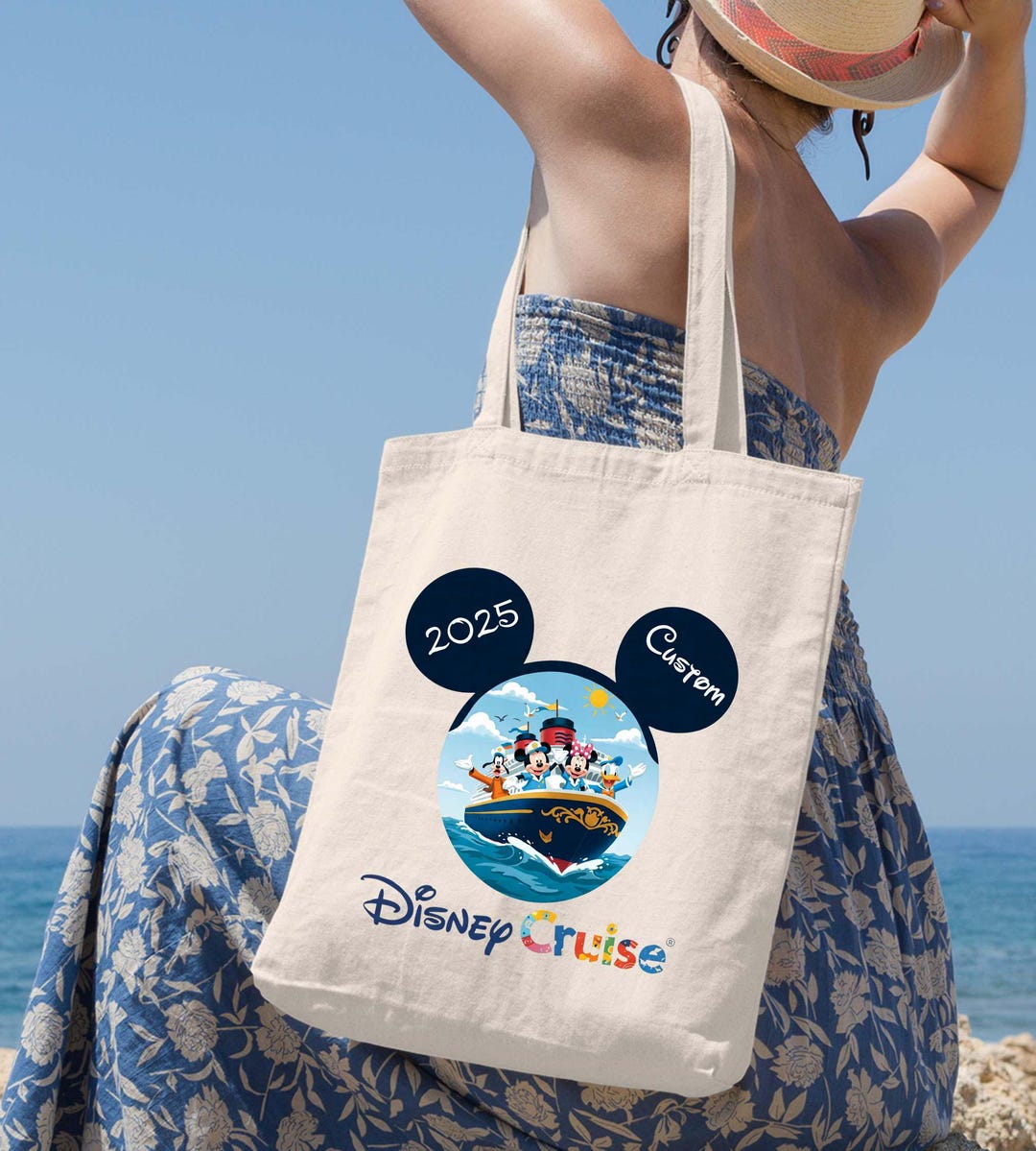 Custom Disney Cruise Family 2025 Tote Bag, Personalized Disney Cruise ...