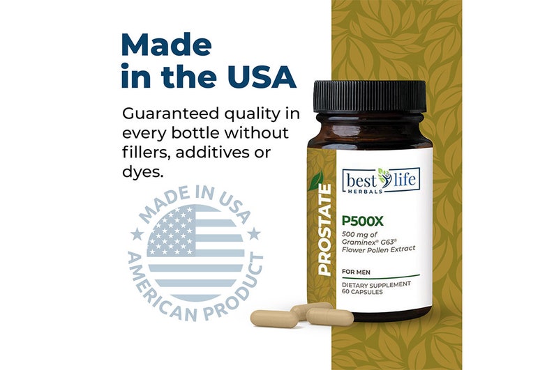 P500X - Rye Pollen Extract Supplement for Men Experiencing Enlarged ...