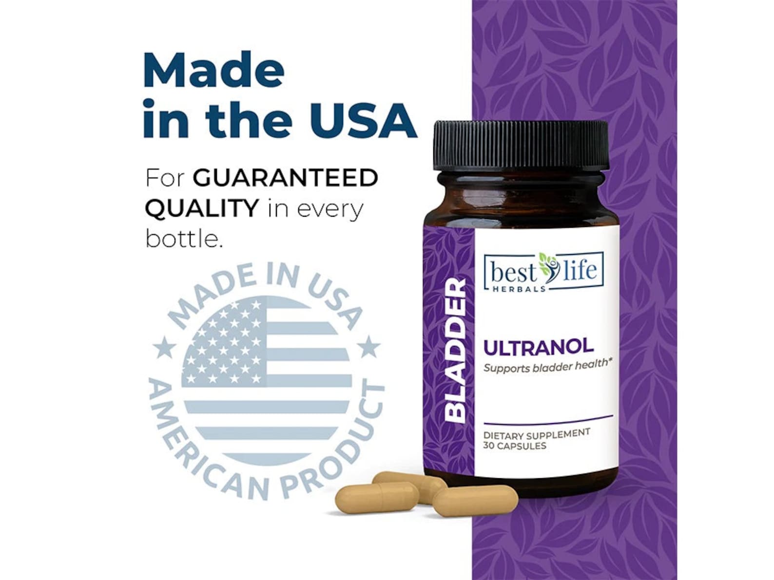 Ultranol Total Bladder Support - Natural Supplement for Urinary Health ...