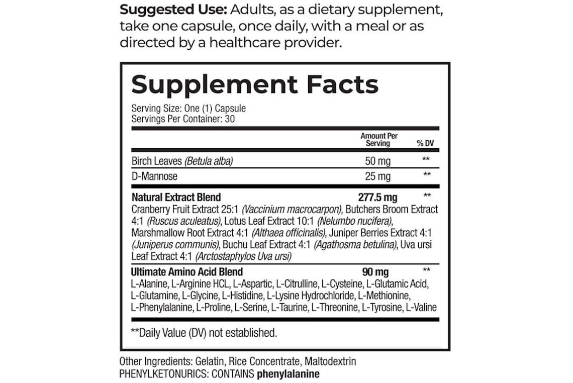 Ultranol Total Bladder Support - Natural Supplement for Urinary Health ...