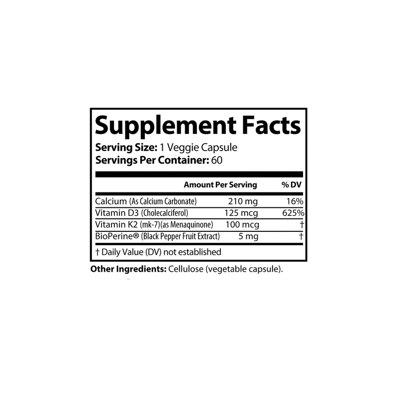 D3 + K2 Vitamin for Bone, Heart and Immune Health - Etsy