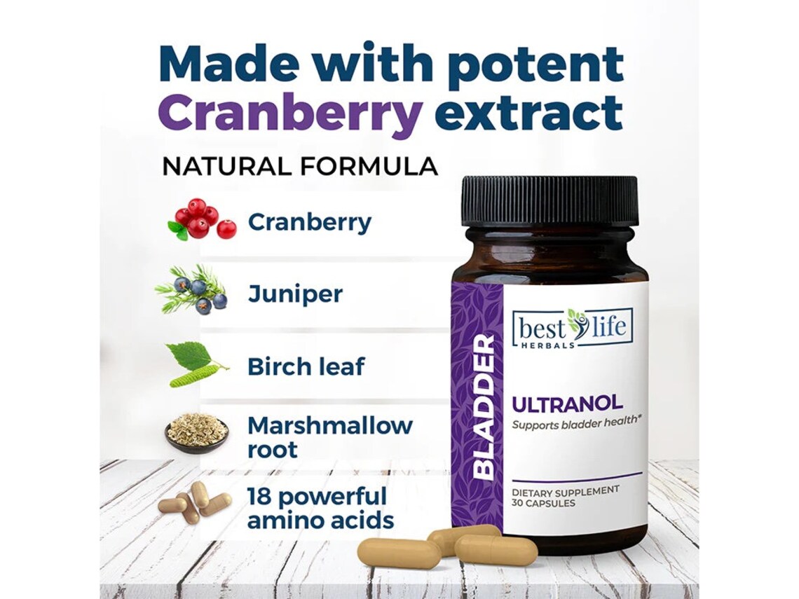 Ultranol Total Bladder Support - Natural Supplement for Urinary Health ...