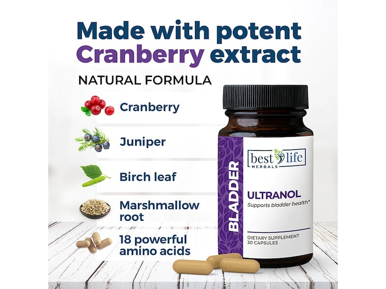 Ultranol Total Bladder Support - Natural Supplement for Urinary Health ...