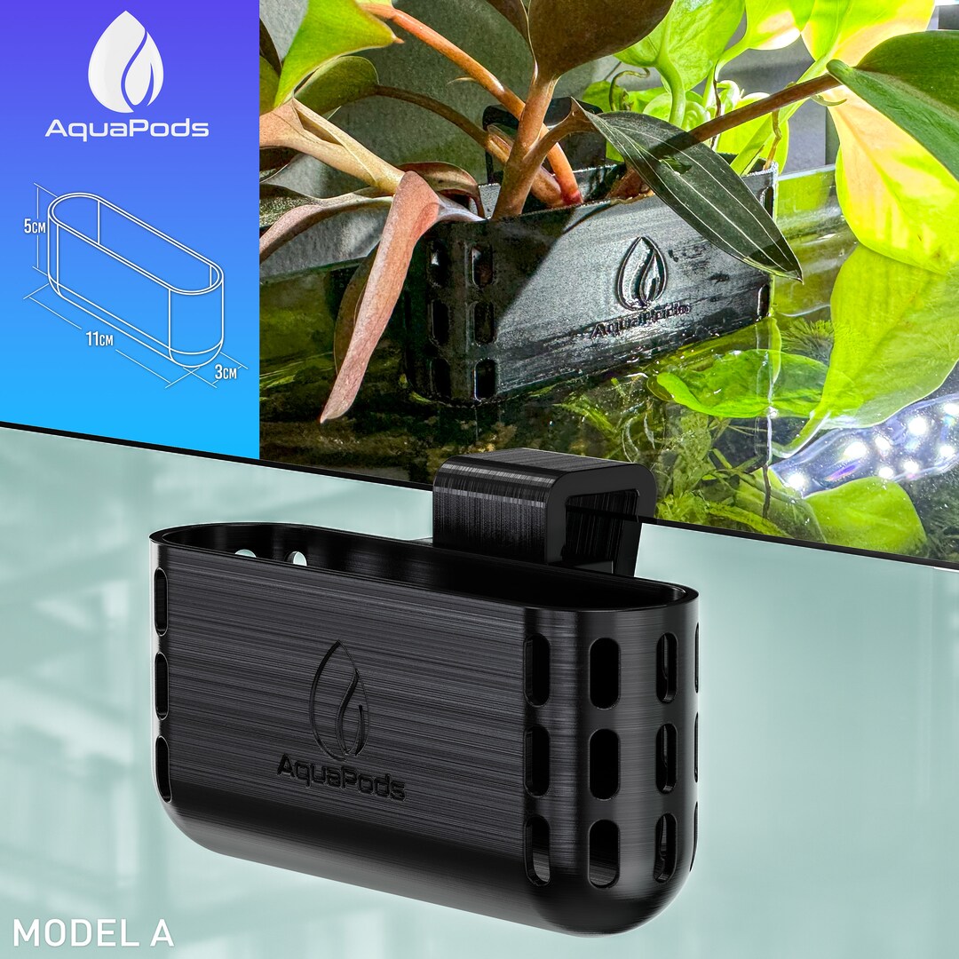 AQUAPODS DIGITAL 3D STL Model - Height Adjustable Aquarium Planter ...