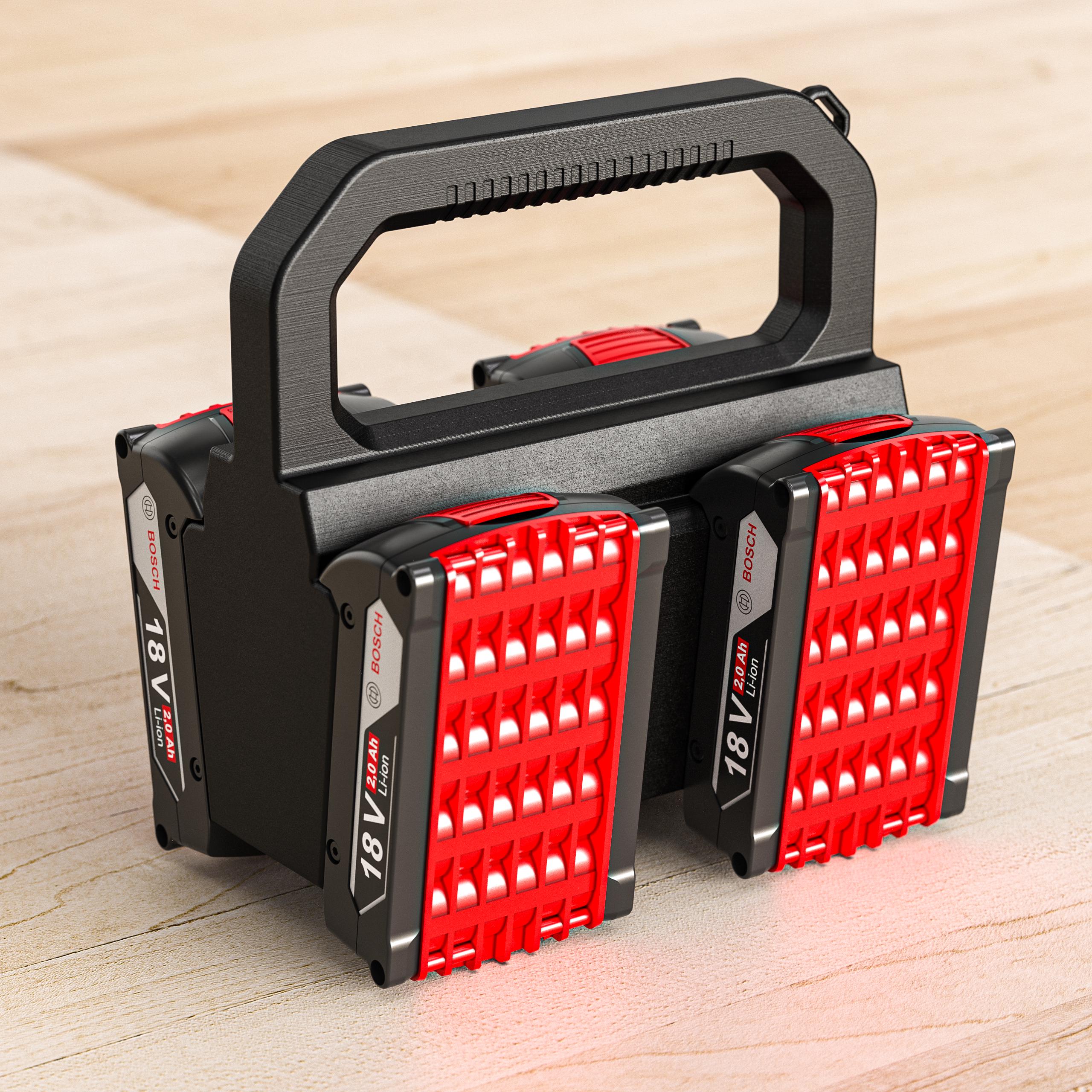 Ergonomic Hand Carrier / Transporter for BOSCH 18V Batteries - Easy ...