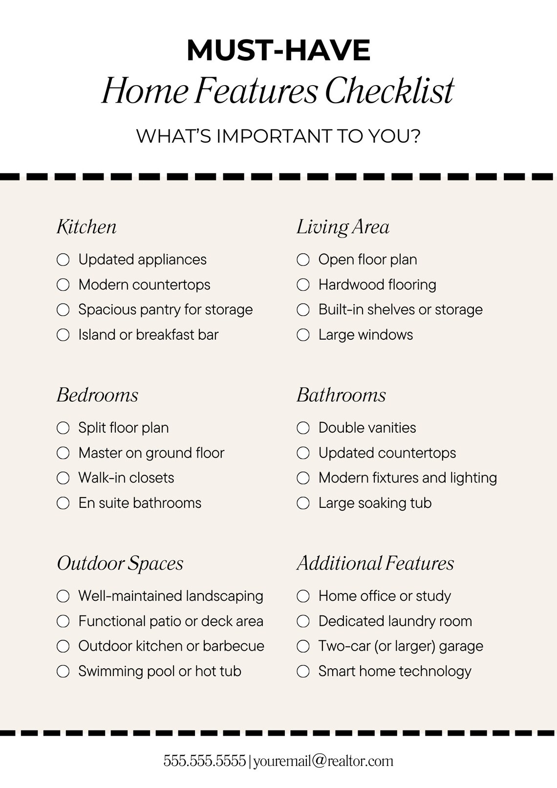 Real Estate Buyer Checklist, Guide & Questionnaire. Getting to Know ...
