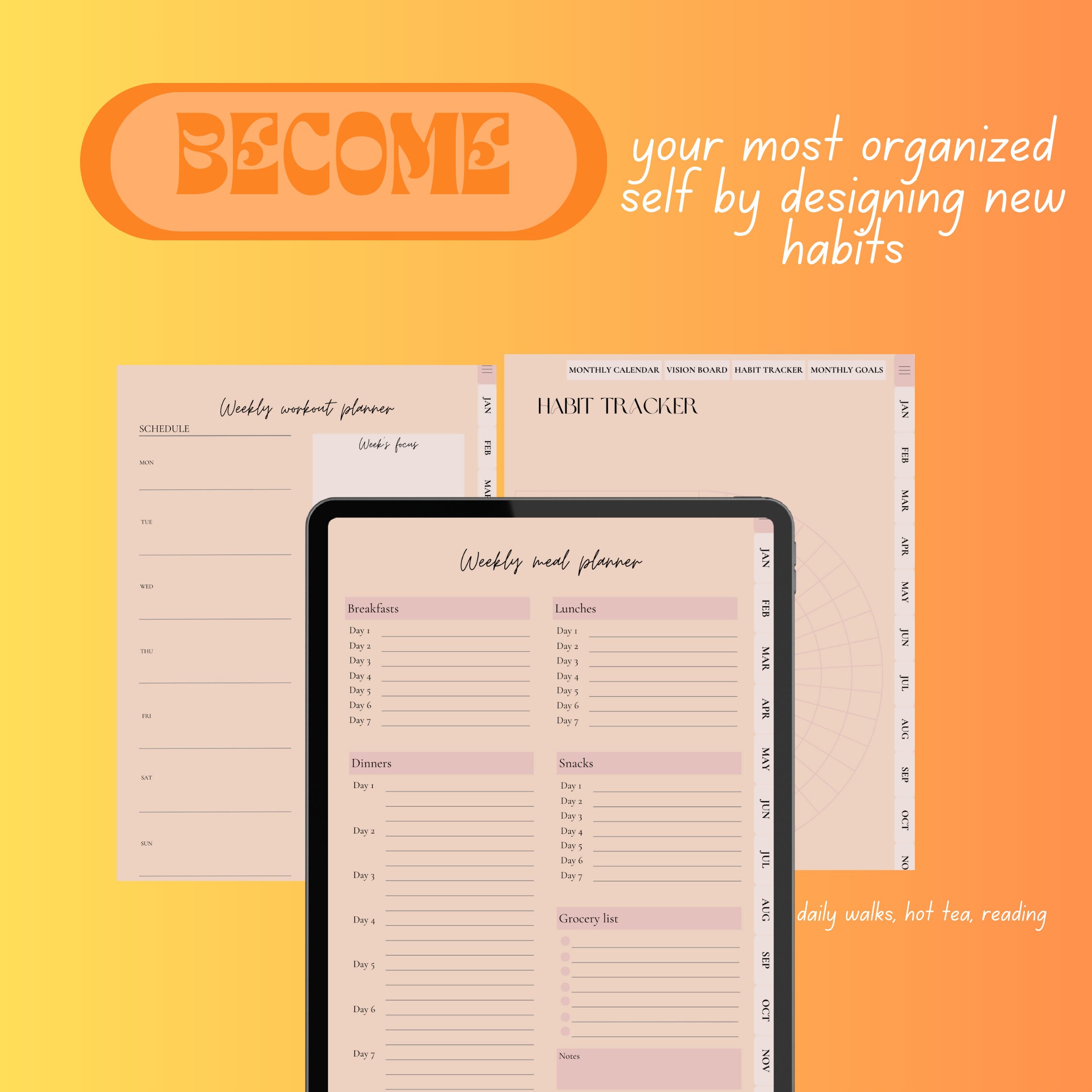 That Girl Digital Planner 2024 Period Tracker Digital Planner for iPad ...