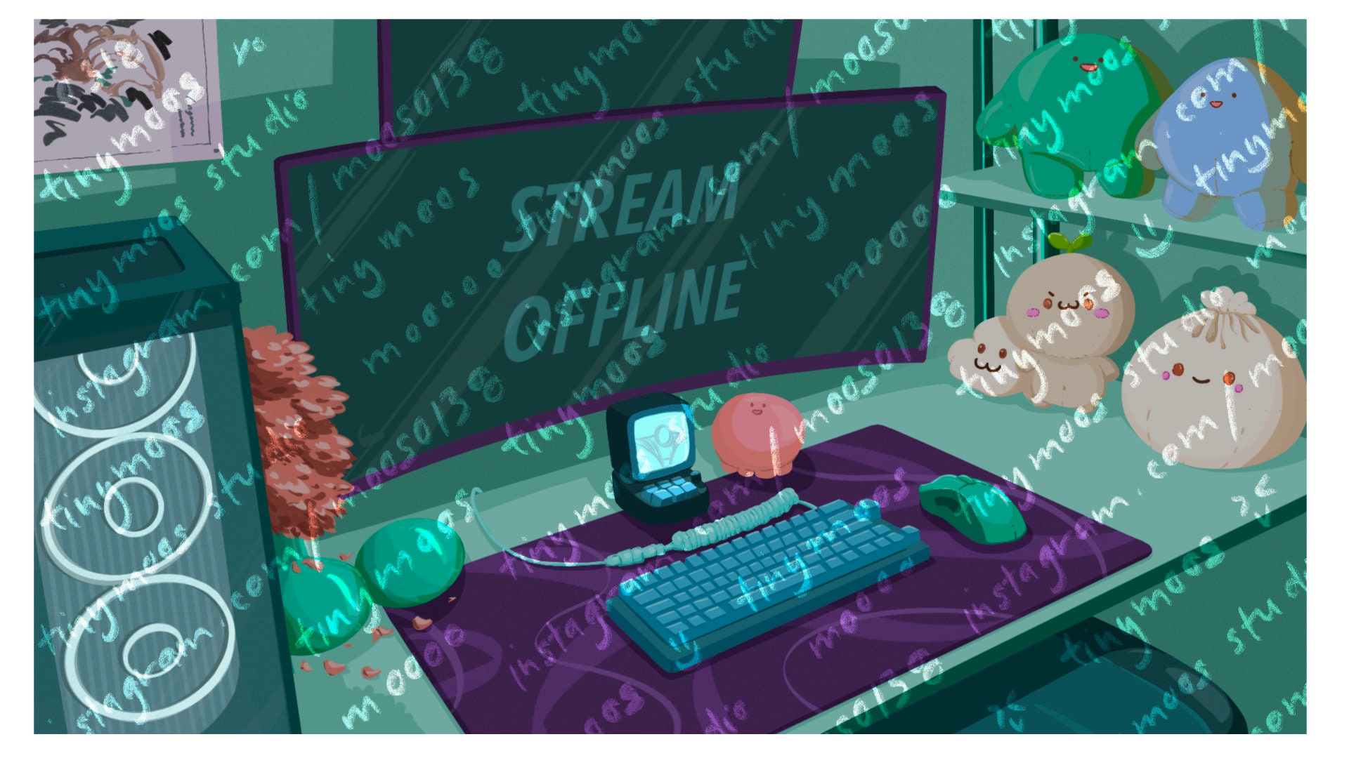 Sage Valorant Inspired Twitch Stream Setup Animated Scene Starting Soon ...