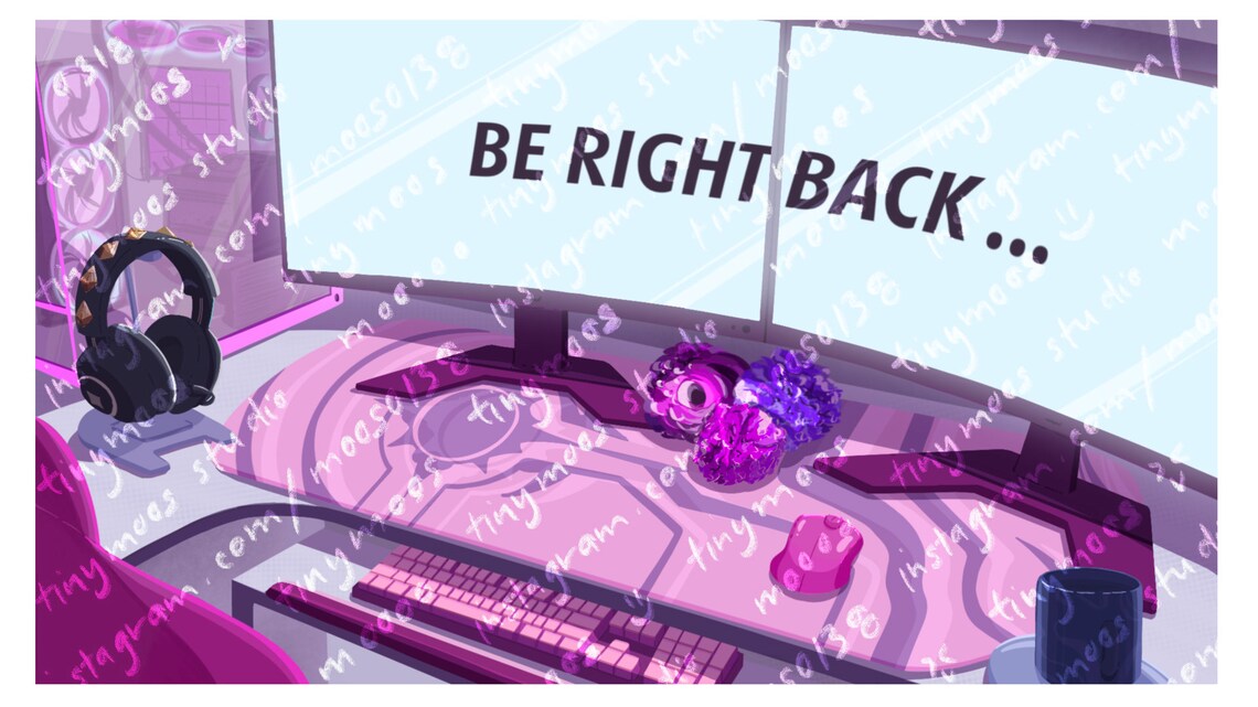 Reyna Valorant Inspired Twitch Stream Setup Animated Scene Starting ...