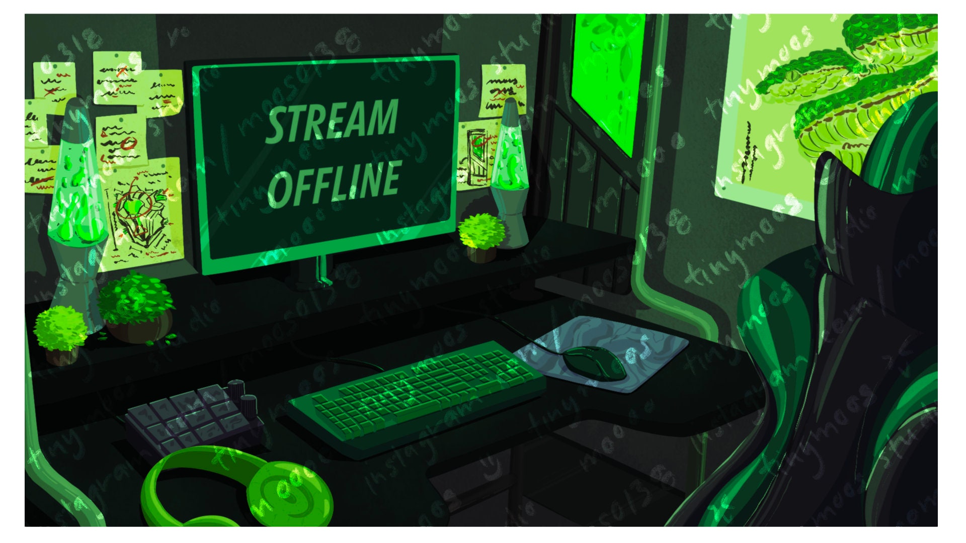 Viper Valorant Inspired Twitch Stream Setup Animated Scene Starting ...
