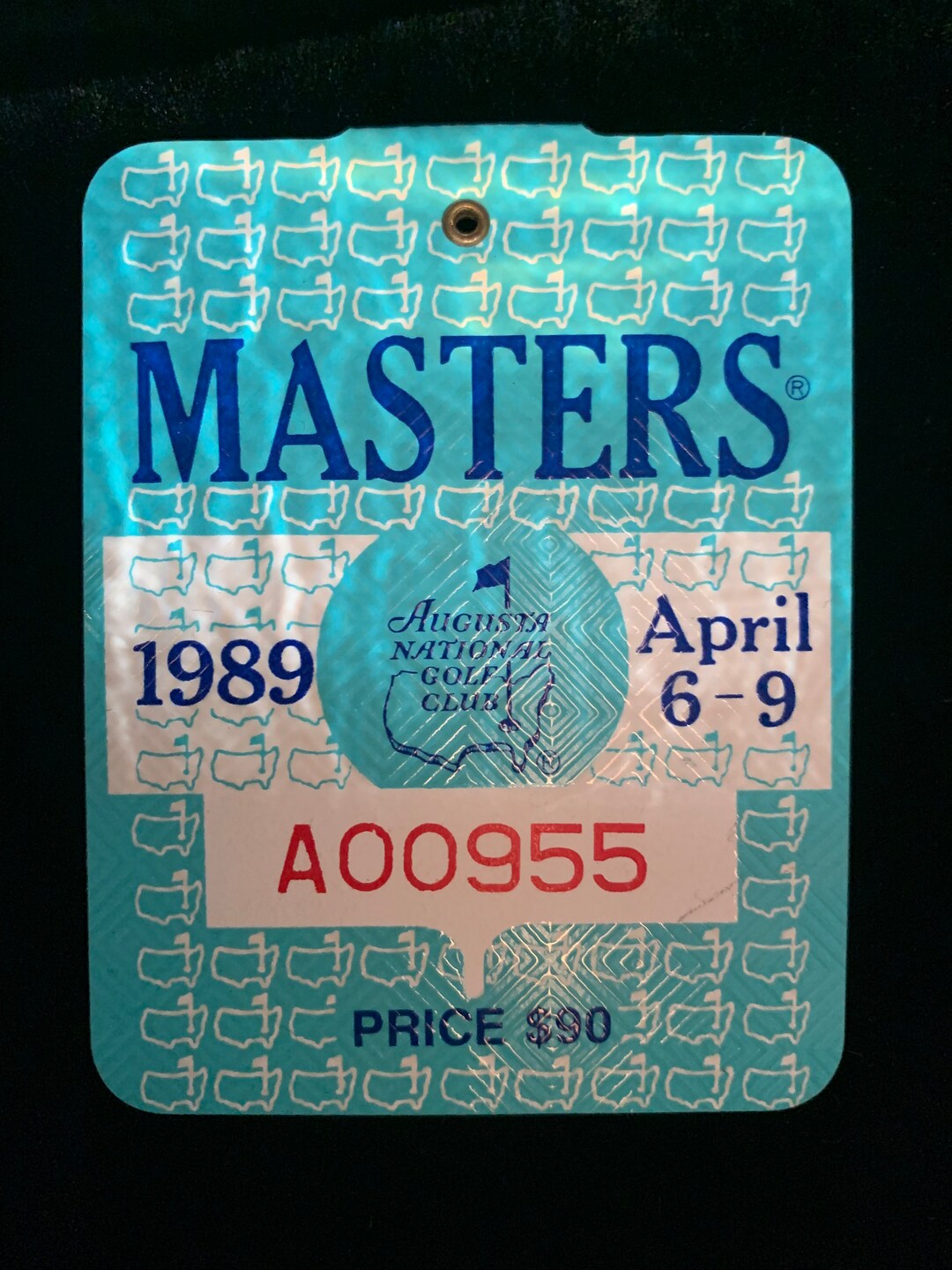1989 Masters Badge - Etsy