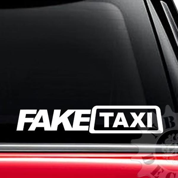 Fake Taxi Car Sticker - Etsy