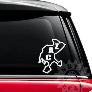 ZAC Zacatecas Mexican State Mexico Map Outline Custom Vinyl Sticker ...