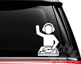 Dj Turntable Vinyl Decal Sticker Bumper Car Truck Window - Etsy