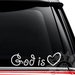 GOD is Love Heart Christian Jesus Christ Custom Vinyl Sticker Decal for ...