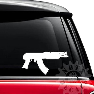Mini Draco AK-47 Pistol Gun Rifle Custom Vinyl Sticker Decal for Car ...