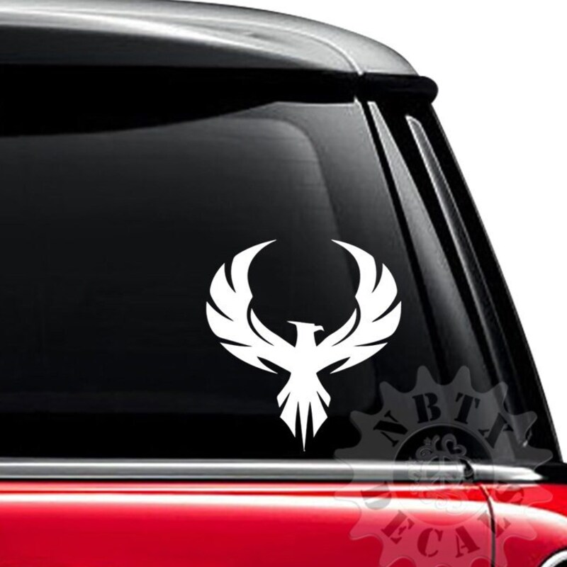 Phoenix Rising Car Decal - Etsy