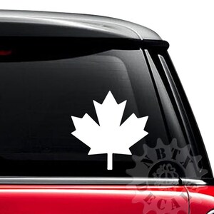 Maple Leaf Canada Canadian Tree Flag Custom Vinyl Sticker Decal for Car ...