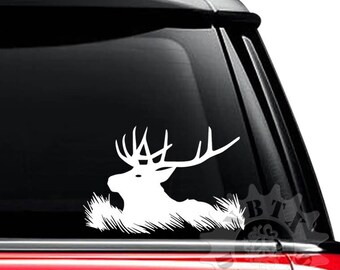 Elk Head Vinyl Window Decal Bumper Sticker - Etsy