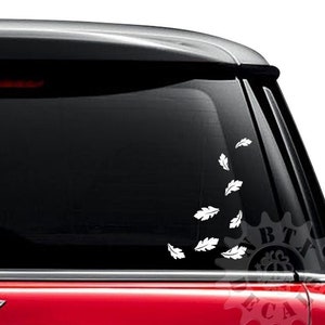 Autumn Leaves Falling Fall Trees Season Custom Vinyl Sticker Decal for ...