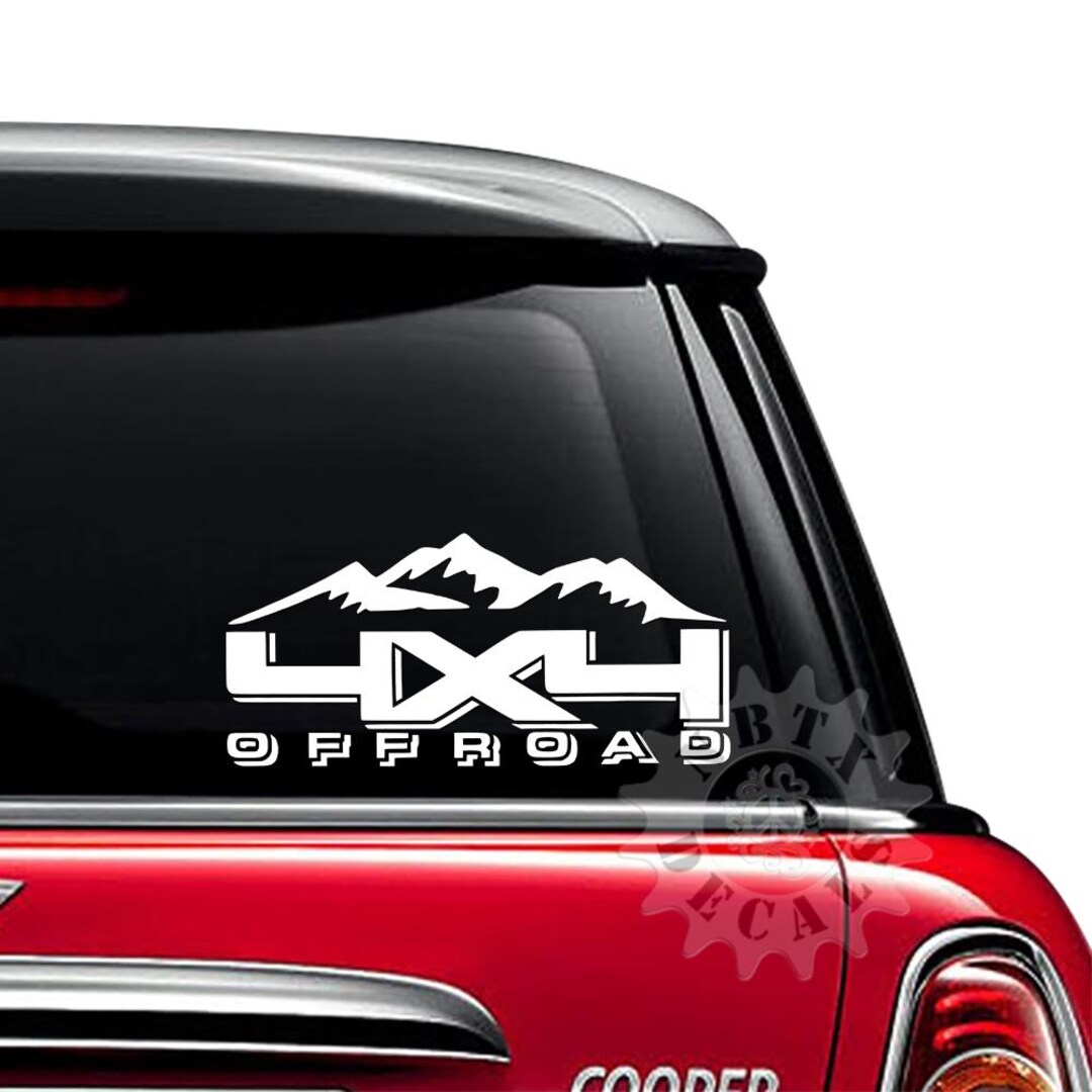 4x4 off Road All Terrain Mountain AWD FWD Vehicle Custom Vinyl Sticker ...