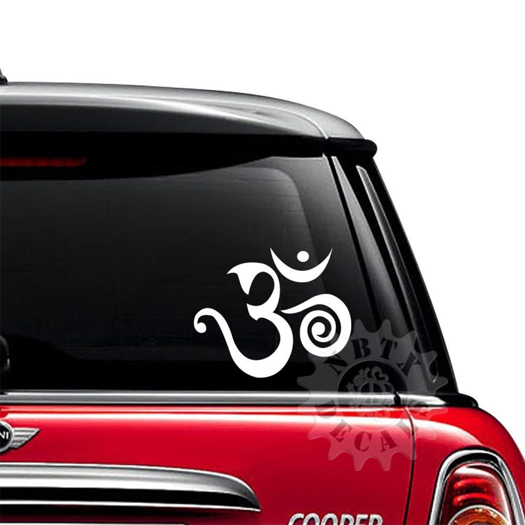 Aum Om Symbol Hinduism Hindu Yoga Custom Vinyl Sticker Decal for Car ...