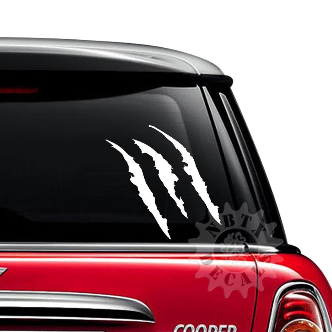 Jurassic Raptor Dinosaur Scratch Marks Claw Velociraptor Custom Vinyl ...