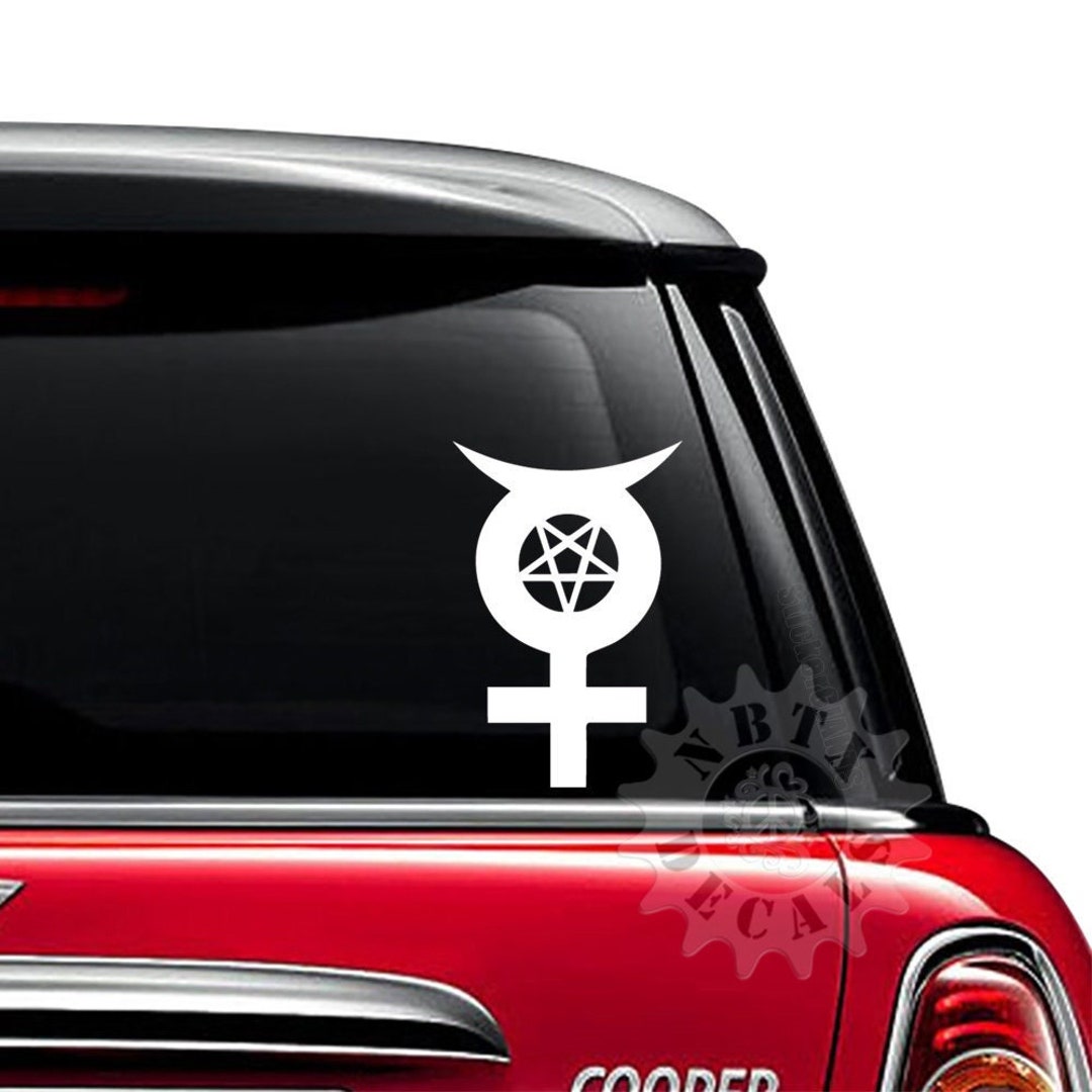 Satan Symbol Satanic Devil Pentagram Custom Vinyl Sticker Decal for Car ...