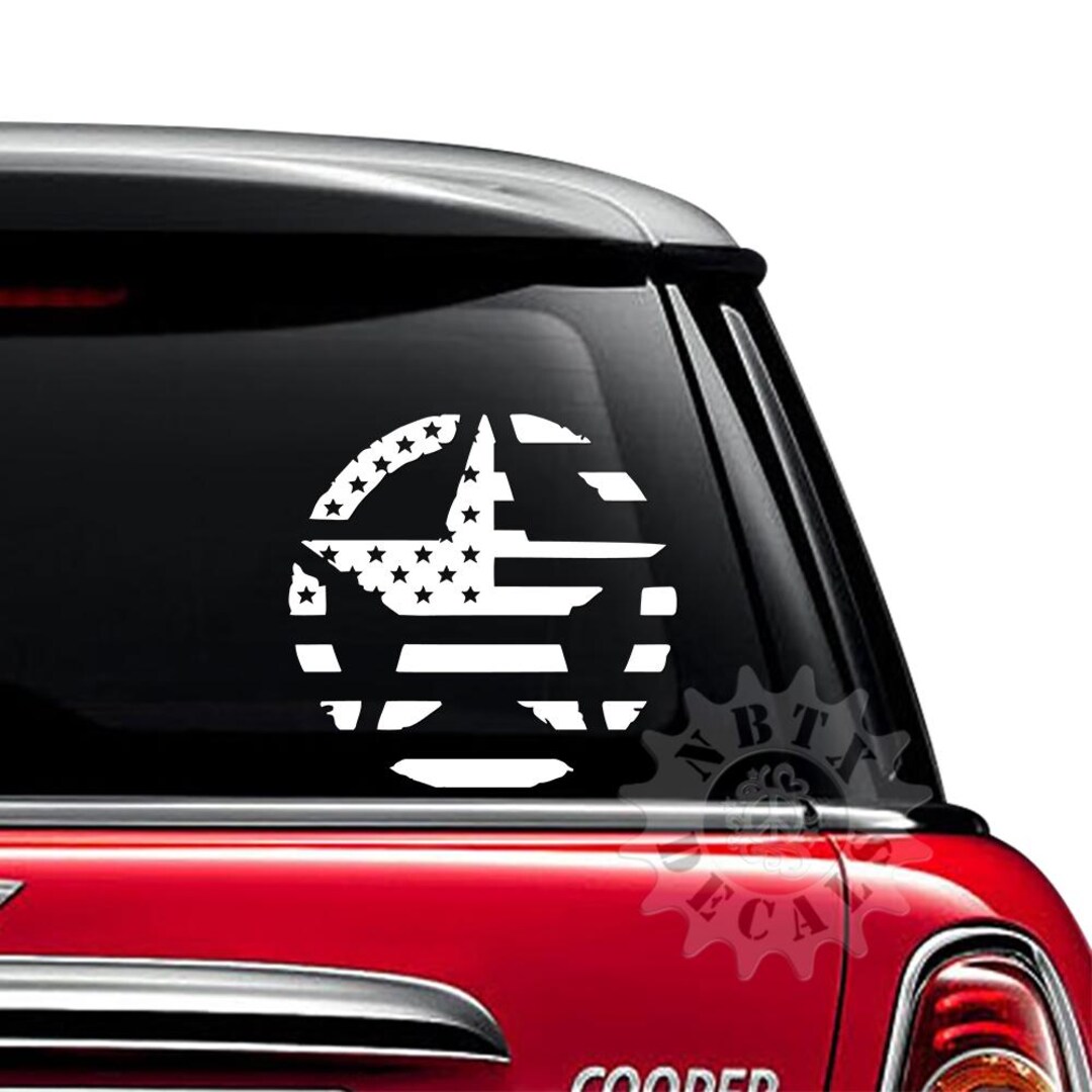 Distressed Army Star Military Soldier USA Flag Custom Vinyl Sticker ...