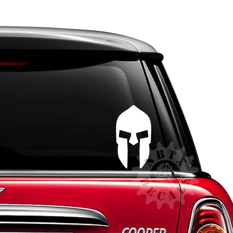 Greece Spartan Hoplite Helmet Sparta Warrior Custom Vinyl Sticker Decal ...